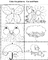 Dibujos varios colorear, recortar y montar - Colorear dibujos infantiles